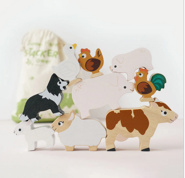 Baby and Toddler - Stacking - Farmyard Animals By Le Toy Van – Kazka Toys
