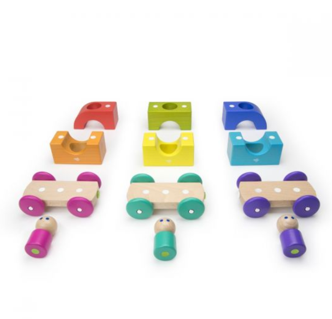 Tegu Magnetic Tram - Rainbow – Kazka Toys